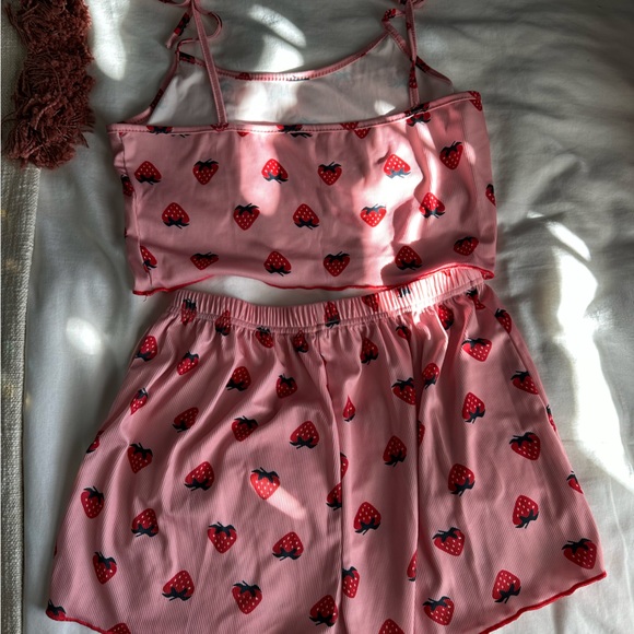 Intimates & Sleepwear | Nwot Strawberry Pjset | Poshmark